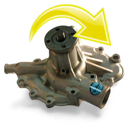 Jeep CJ, Cherokee hi flow pump for 360 401 – FlowKooler Hi Flow Waterpumps