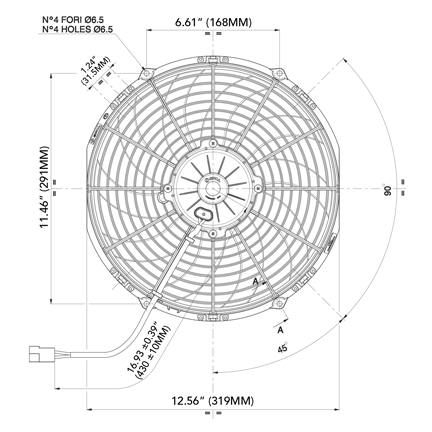 SPAL 2030 12" curved blade pusher high performance 1292cfm – FlowKooler ...