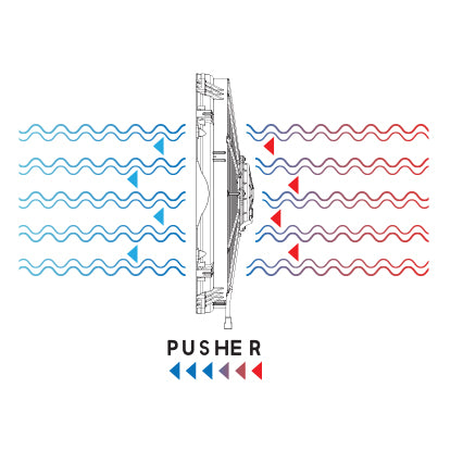 SPAL 2030 12" curved blade pusher high performance 1292cfm – FlowKooler ...